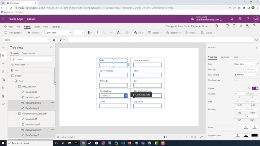 Power Apps Hack To Style All Form Controls In Seconds