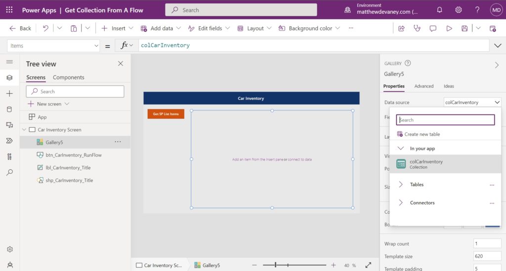 Power Apps ParseJSON Function: Get Collection From A Flow