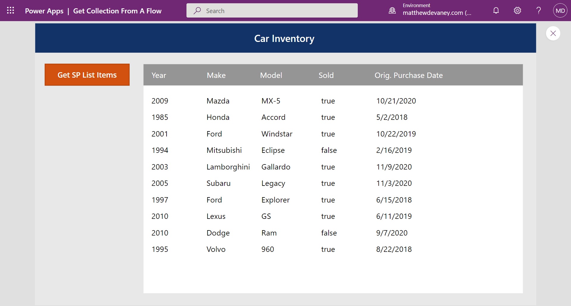 Power Apps Parsejson Function Get Collection From A Flow