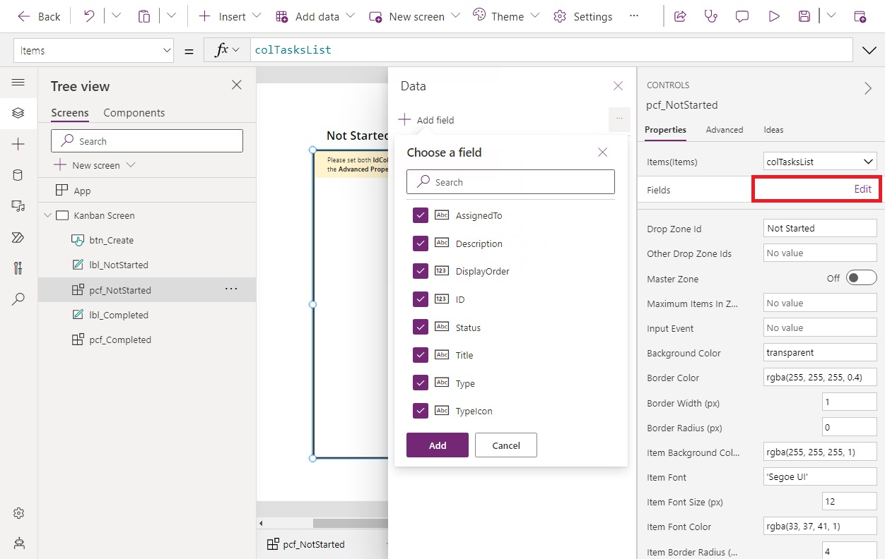 Dynamics 365 : Power Apps Drag & Drop Kanban code sample