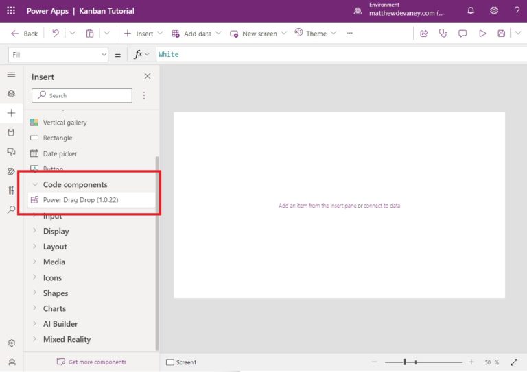 Dynamics 365 : Power Apps Drag & Drop Kanban code sample