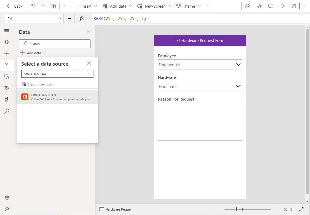 Power Apps People Picker Delegation Workaround