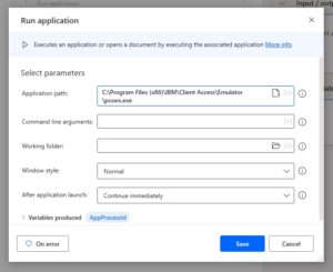 How To Run AS400 With Power Automate Desktop Terminal Actions