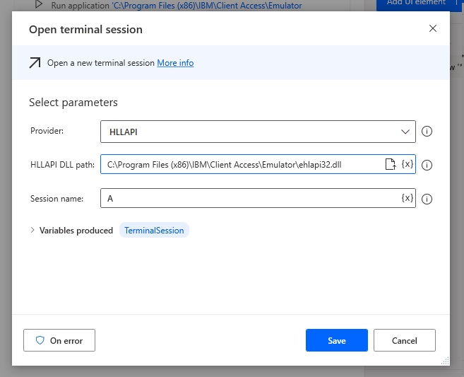 How To Run AS400 With Power Automate Desktop Terminal Actions
