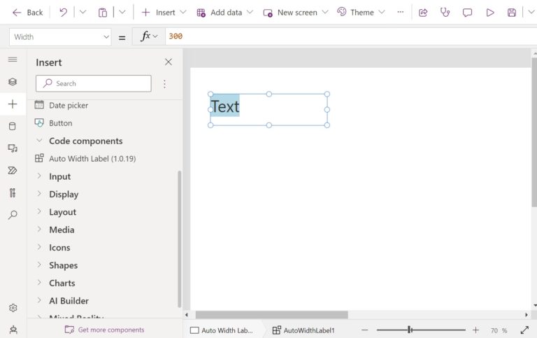 How To Make A Power Apps Auto-Width Label