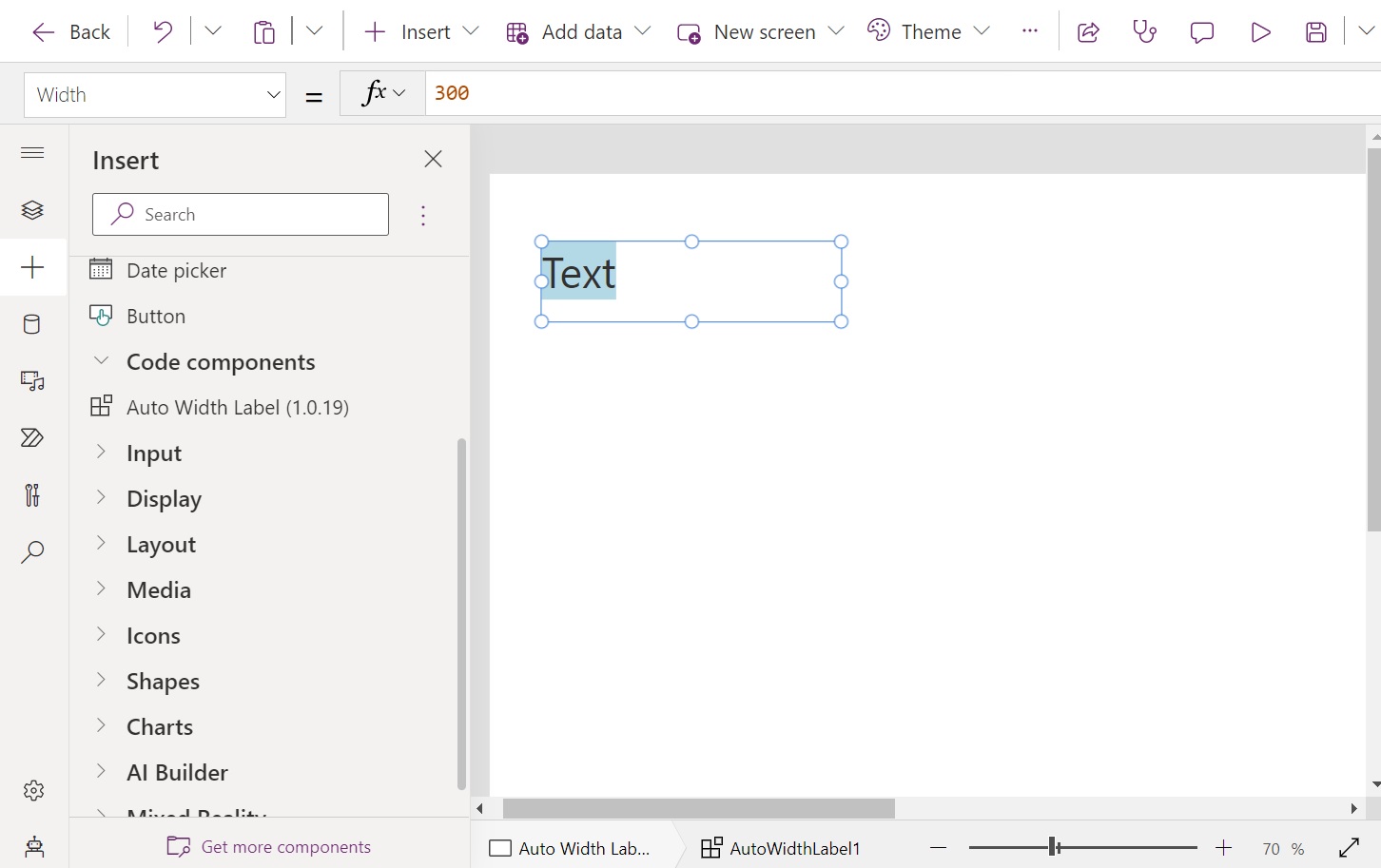 How To Make A Power Apps Auto-Width Label