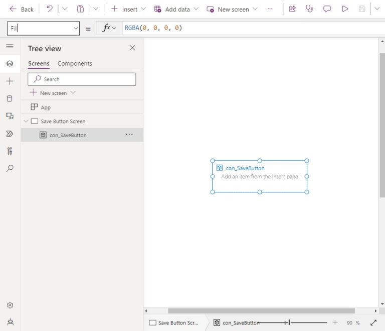 Power Apps Button With Icon And Text