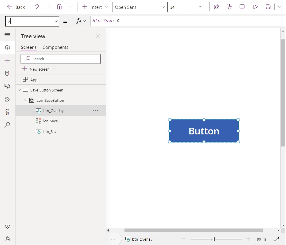 Power Apps Button With Icon And Text