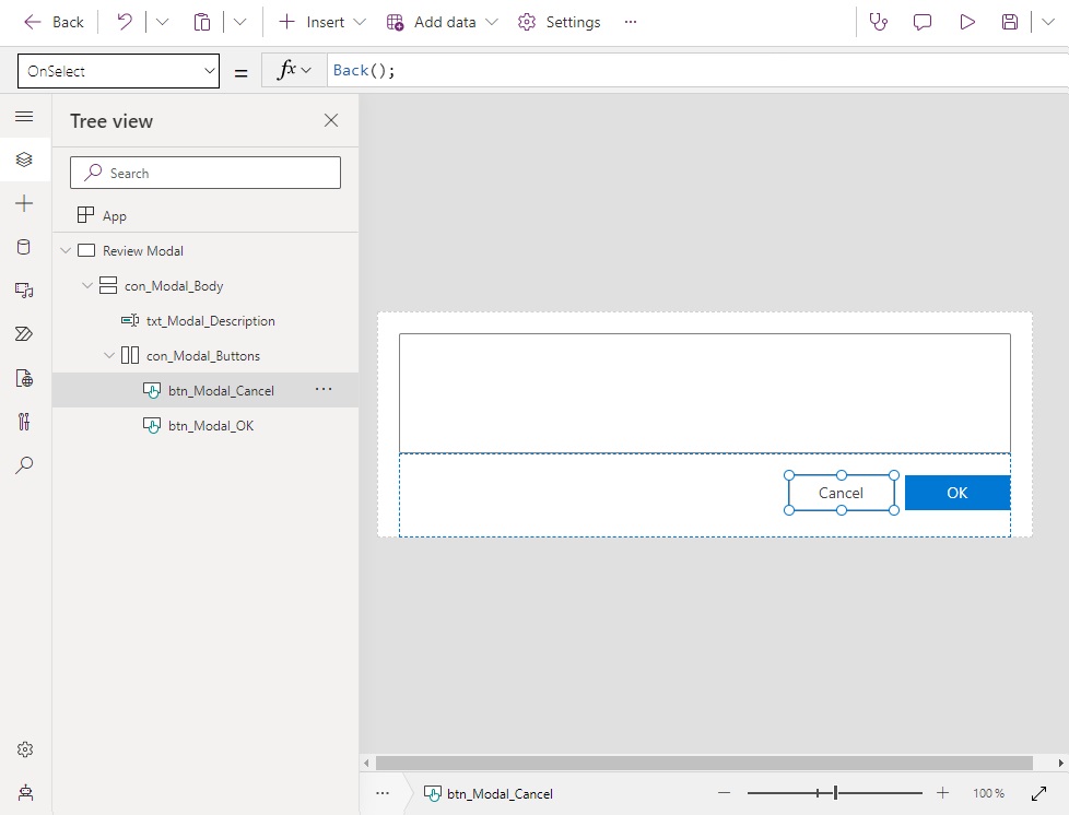 Power Apps Custom Page Modal Dialog For Model-Driven Apps