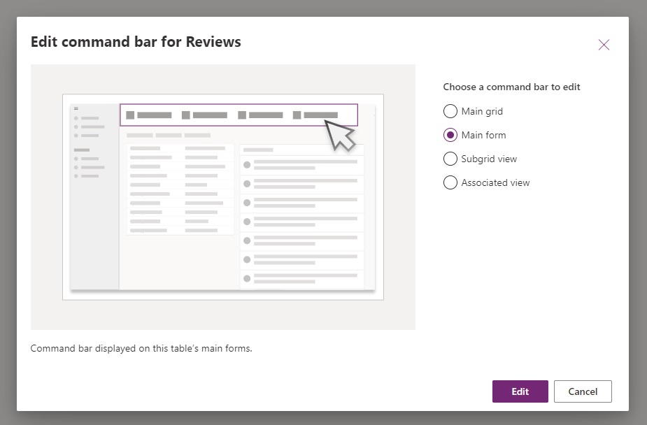 Power Apps Custom Page Modal Dialog For Model-Driven Apps