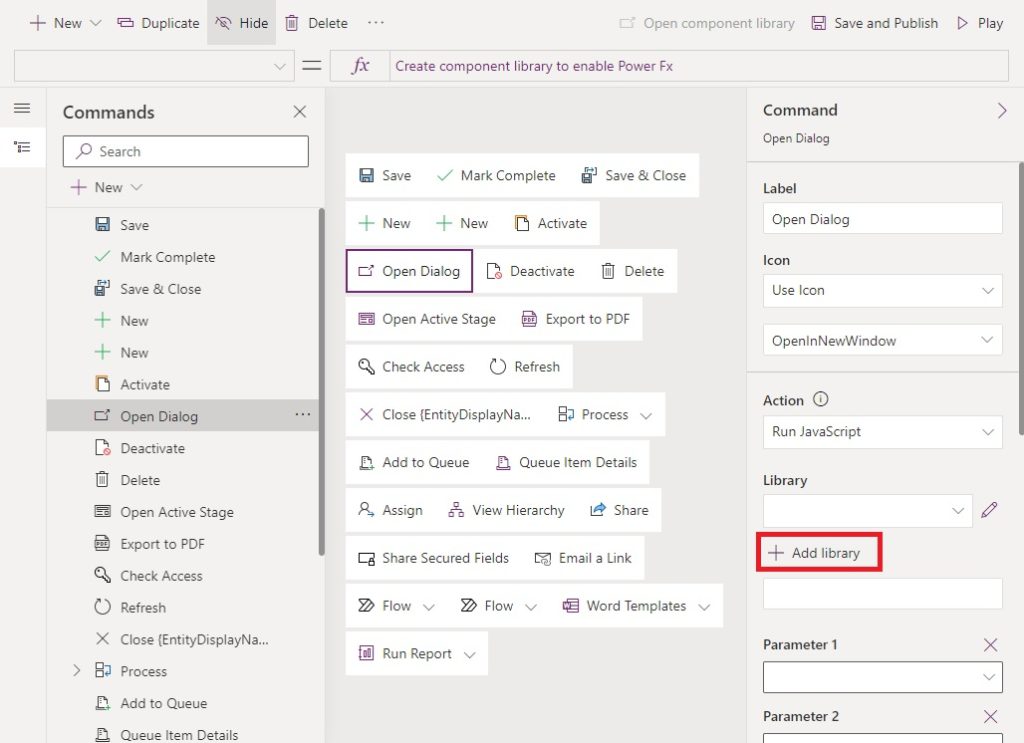 Power Apps Custom Page Modal Dialog For Model-Driven Apps