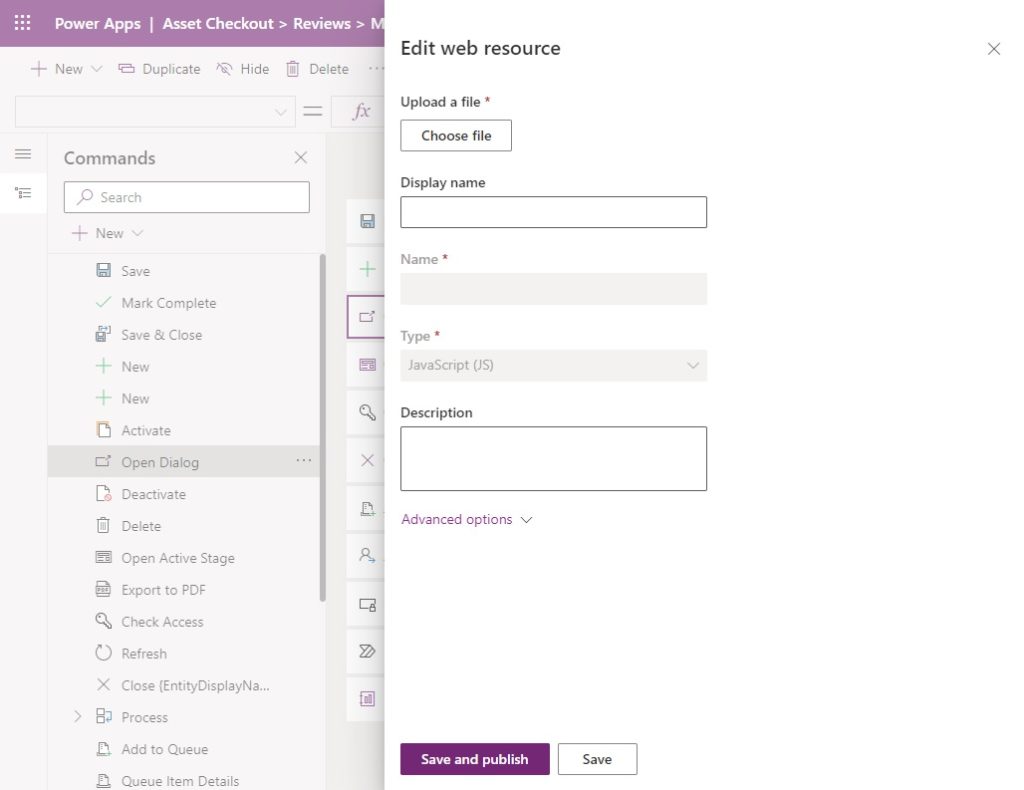 Power Apps Custom Page Modal Dialog For Model-Driven Apps
