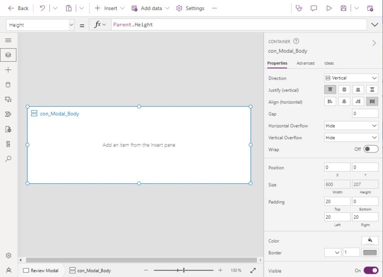 Power Apps Custom Page Modal Dialog For Model-Driven Apps