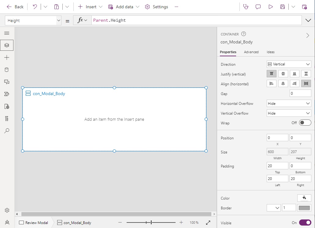Power Apps Custom Page Modal Dialog For Model-Driven Apps