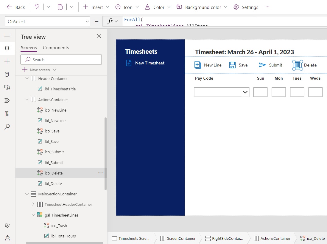 Make A Power Apps Timesheet App Part 2