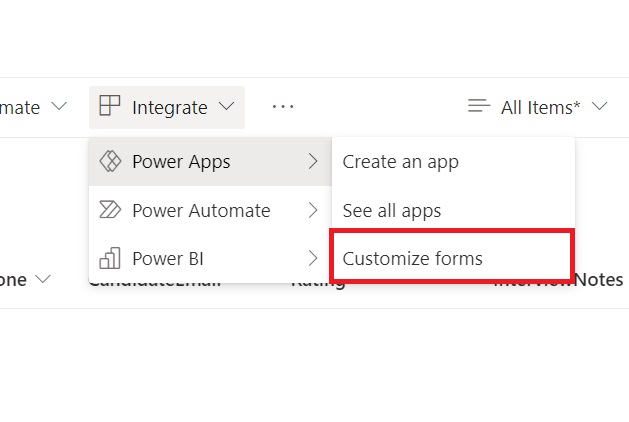 Power Apps: Customize A SharePoint List Form