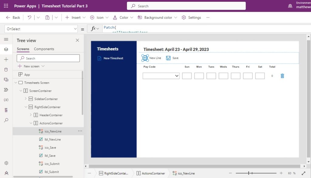 Make A Power Apps Timesheet App - Part 2