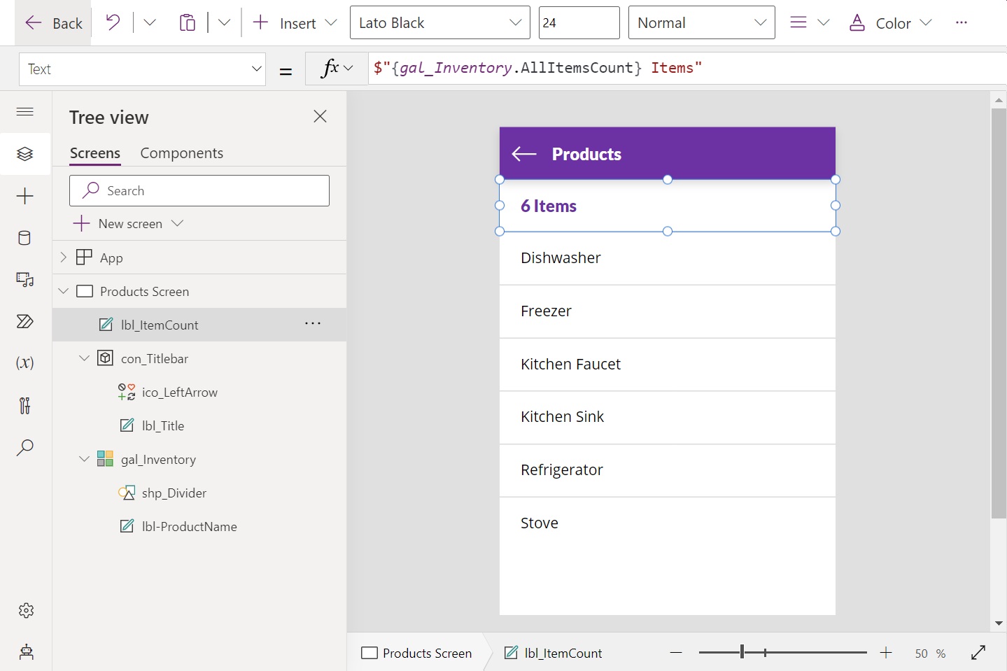 Count The Rows In A Power Apps Gallery With AllItemsCount Count The Rows In A Power Apps Gallery With AllItemsCount