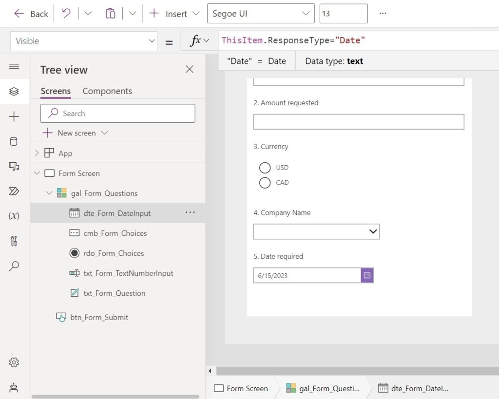 Power Apps Dynamic Forms Generate Forms From Question List