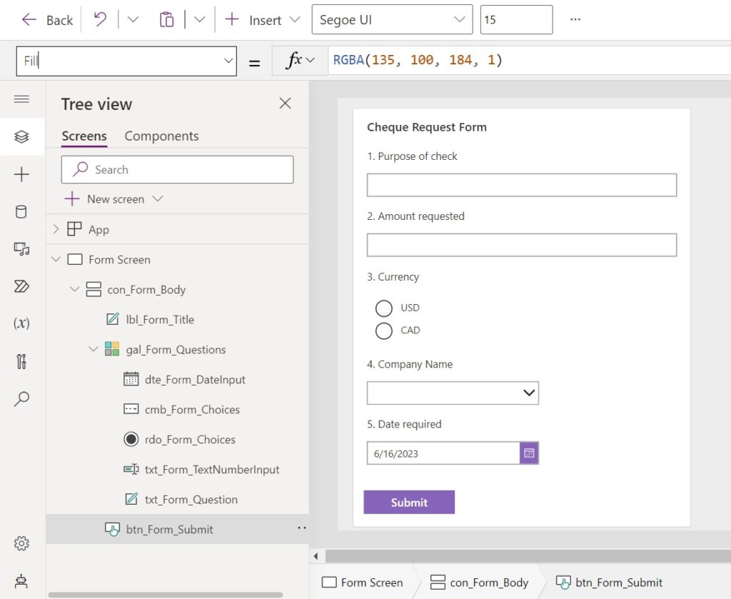 Power Apps Dynamic Forms - Generate Forms From Question List