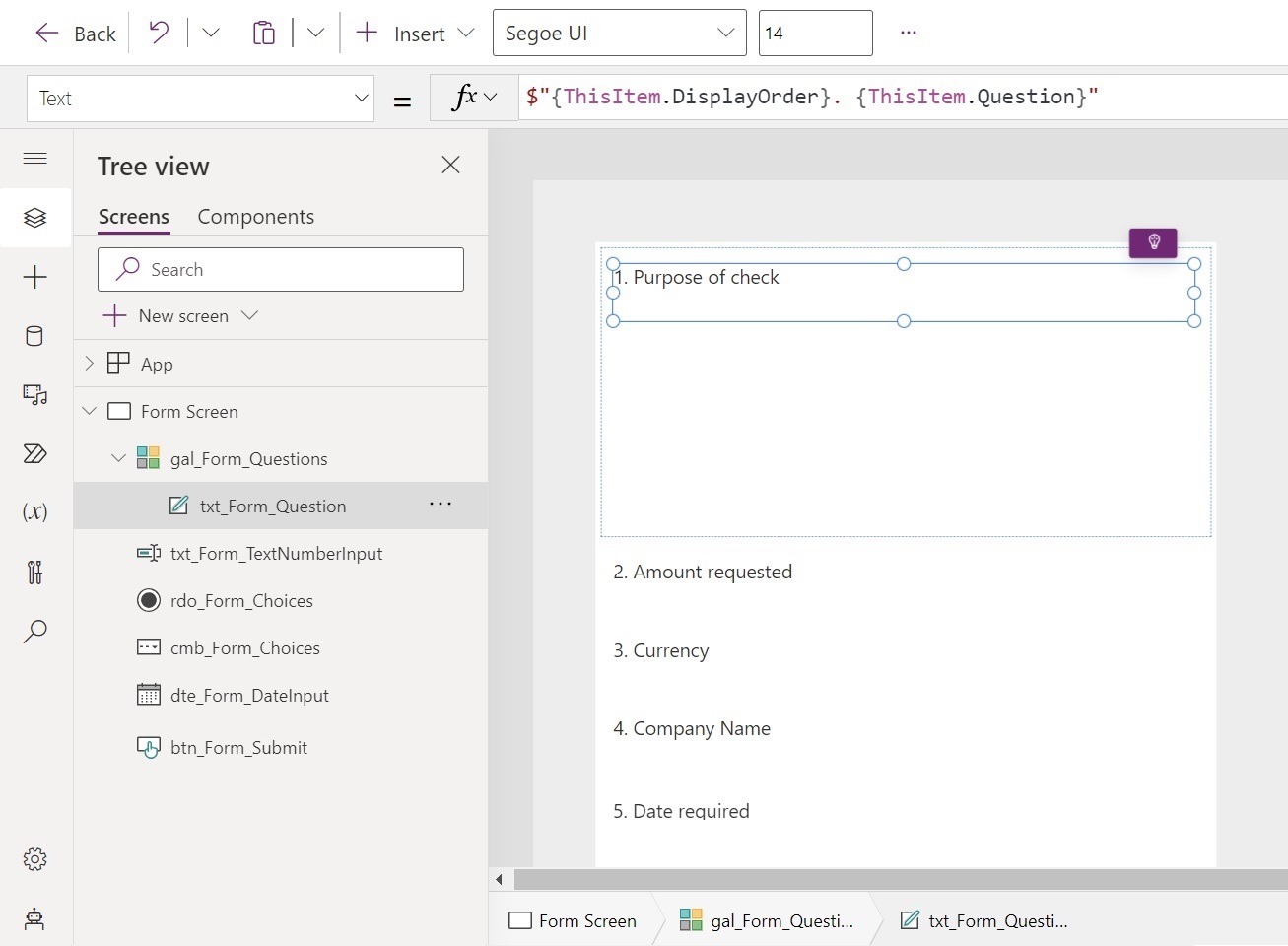 Power Apps Dynamic Forms Generate Forms From Question List