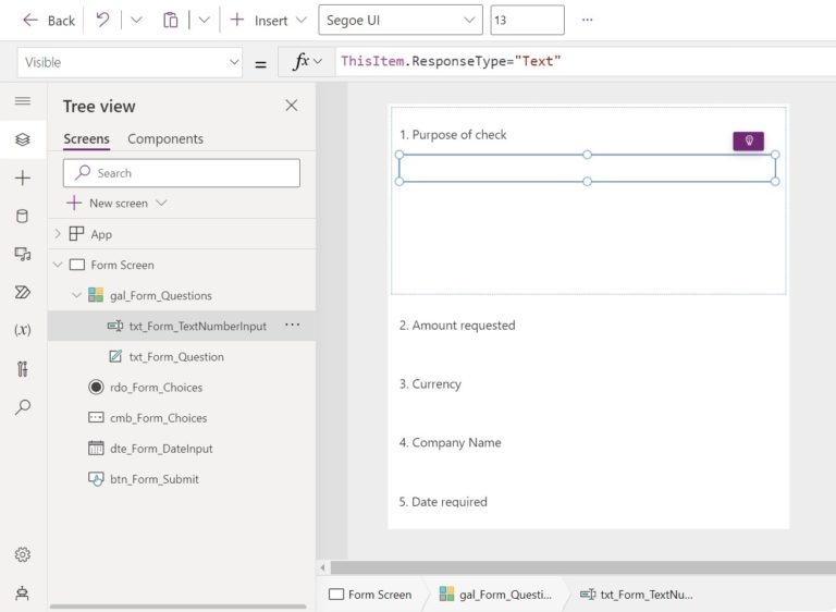 Power Apps Dynamic Forms - Generate Forms From Question List