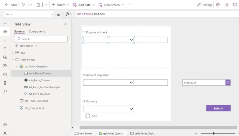 Power Apps Dynamic Forms - Generate Forms From Question List