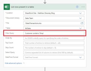 How To Filter Excel Table Rows In Power Automate: Text Numbers, Dates