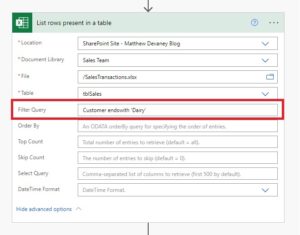 How To Filter Excel Table Rows In Power Automate: Text Numbers, Dates