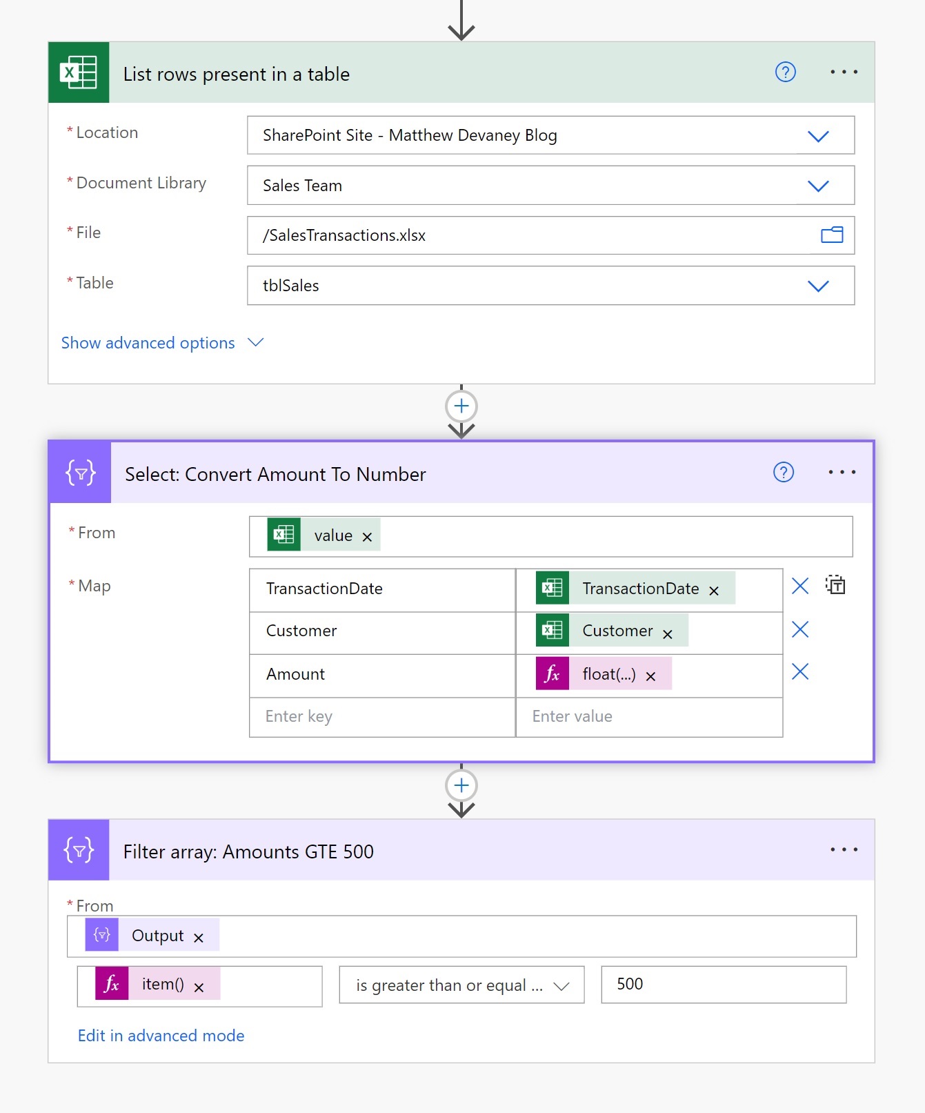 How To Filter Excel Table Rows In Power Automate Text Numbers Dates