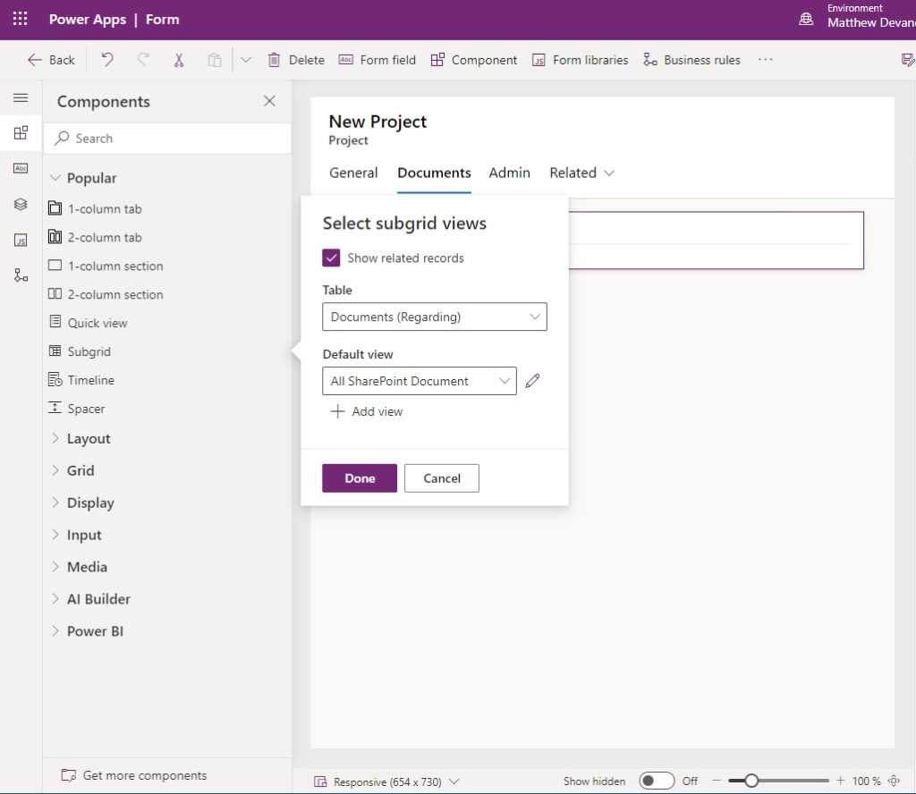 How To Setup Sharepoint Integration Model Driven Power Apps