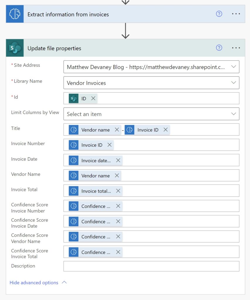 Extract Invoice Details With Power Automate And AI Builder