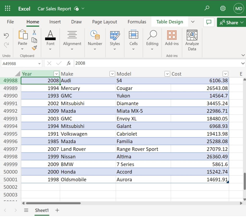 Fastest Way To Read Large Excel Table In Power Automate