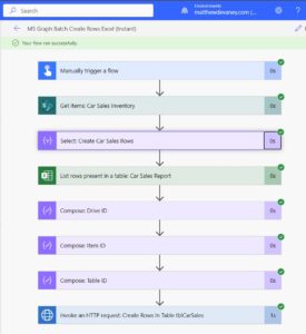 Quickly Add Multiple Rows to Excel Table In Power Automate