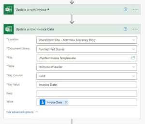 Fill-In An Excel Template With Power Automate