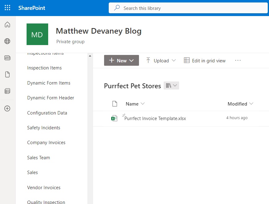Fill-In An Excel Template With Power Automate