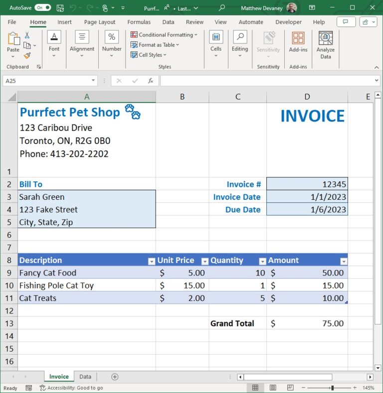 Fill-In An Excel Template With Power Automate