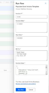 Fill-In An Excel Template With Power Automate
