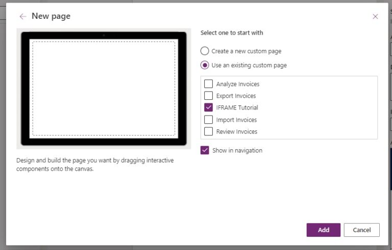 Sharepoint Document Library In A Power Apps Custom Page