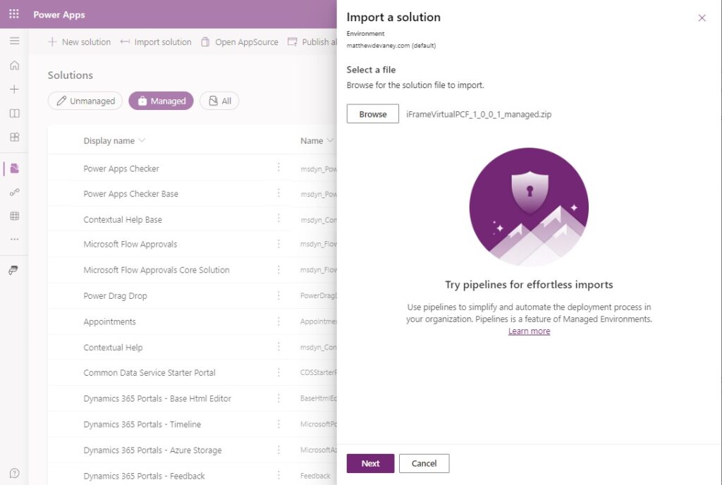 Sharepoint Document Library In A Power Apps Custom Page