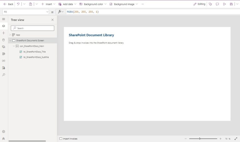 SharePoint Document Library In A Power Apps Custom Page