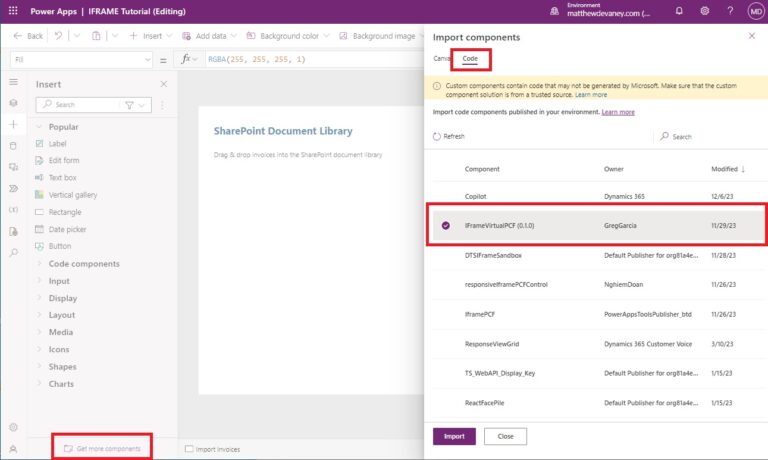 Sharepoint Document Library In A Power Apps Custom Page 3576