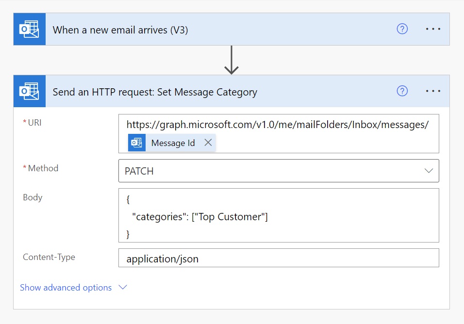 How To Set An Email Category In Power Automate