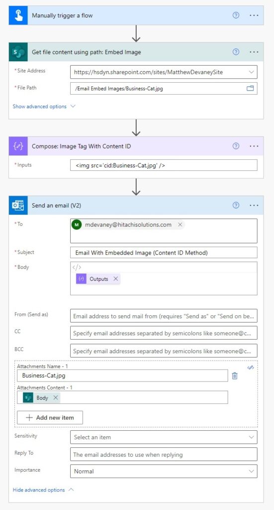 3 Ways Power Automate Can Embed An Image In Email