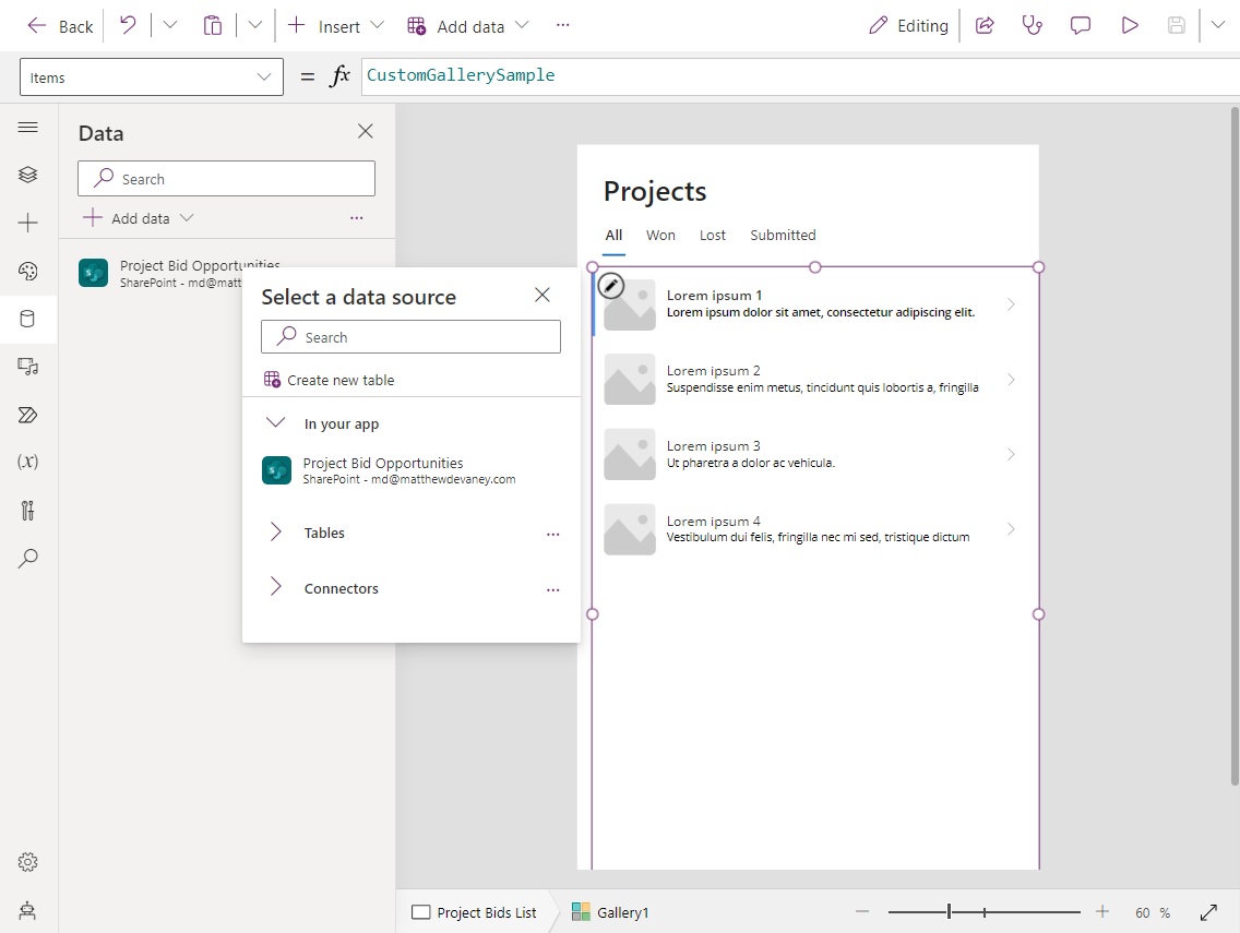 Power Apps: Filter Gallery With A Tab List