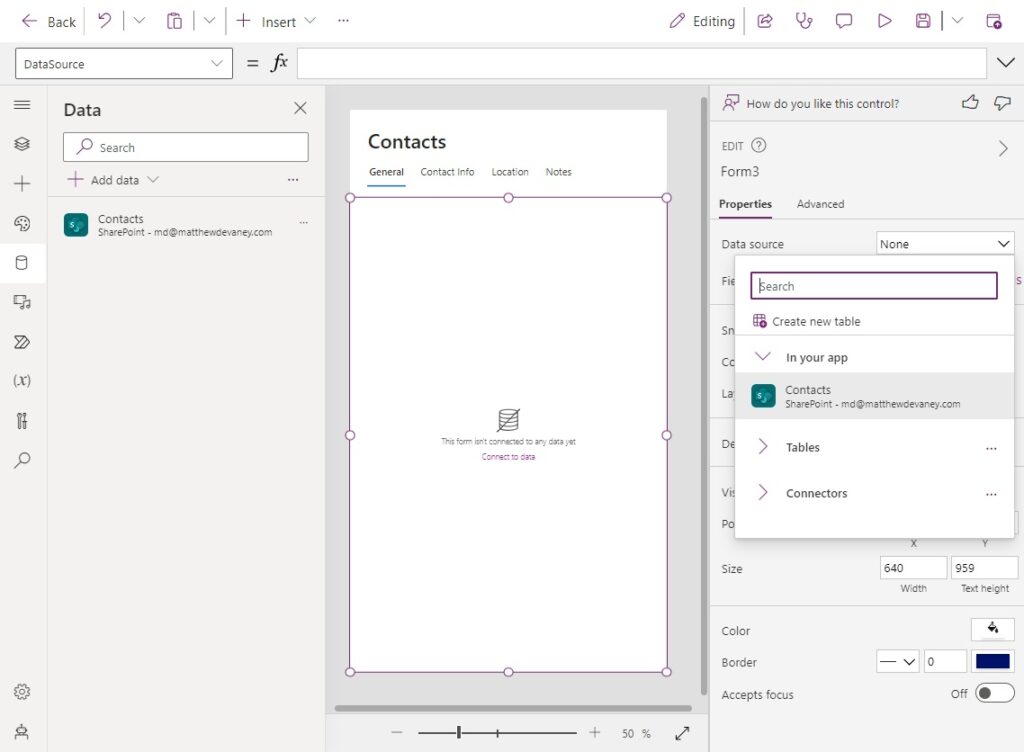 Power Apps Tabbed Form Using Tab List Modern Control