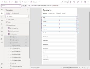 Power Apps Tabbed Form Using Tab List Modern Control