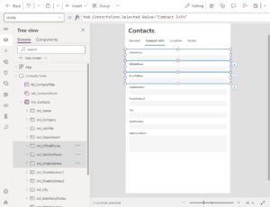 Power Apps Tabbed Form Using Tab List Modern Control