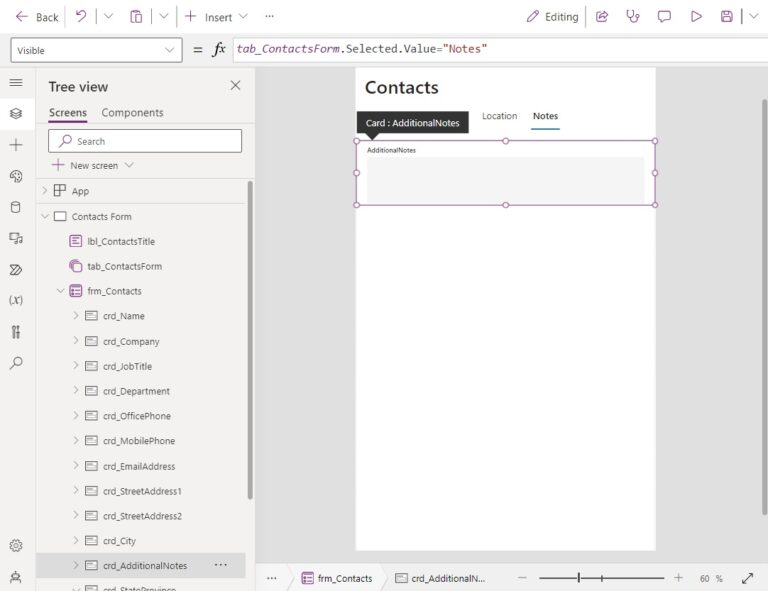 Power Apps Tabbed Form Using Tab List Modern Control