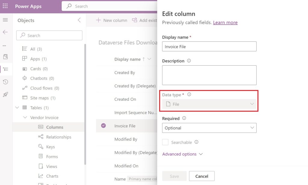 Power Apps: Download File From Dataverse File Column